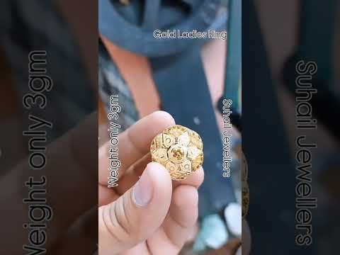 GOLD LADIES RING 3GM