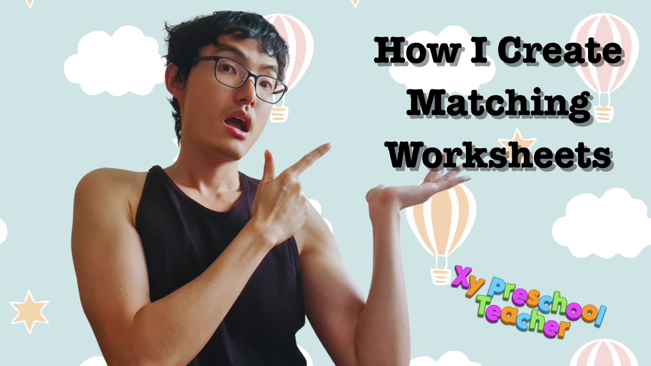 How I Create Matching Worksheets Using ChatGPT & Canva