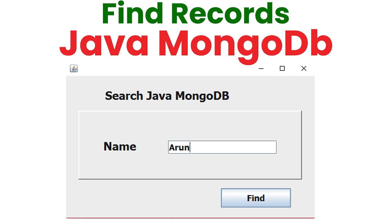 Search using Java MongoDb