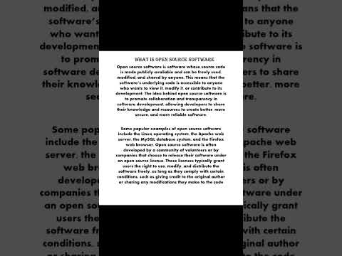what is open source software.