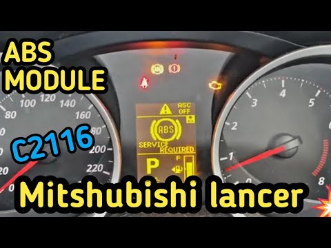 2009 Lancer ABS Module Replacement Mitsubishi ABS Light On C2116