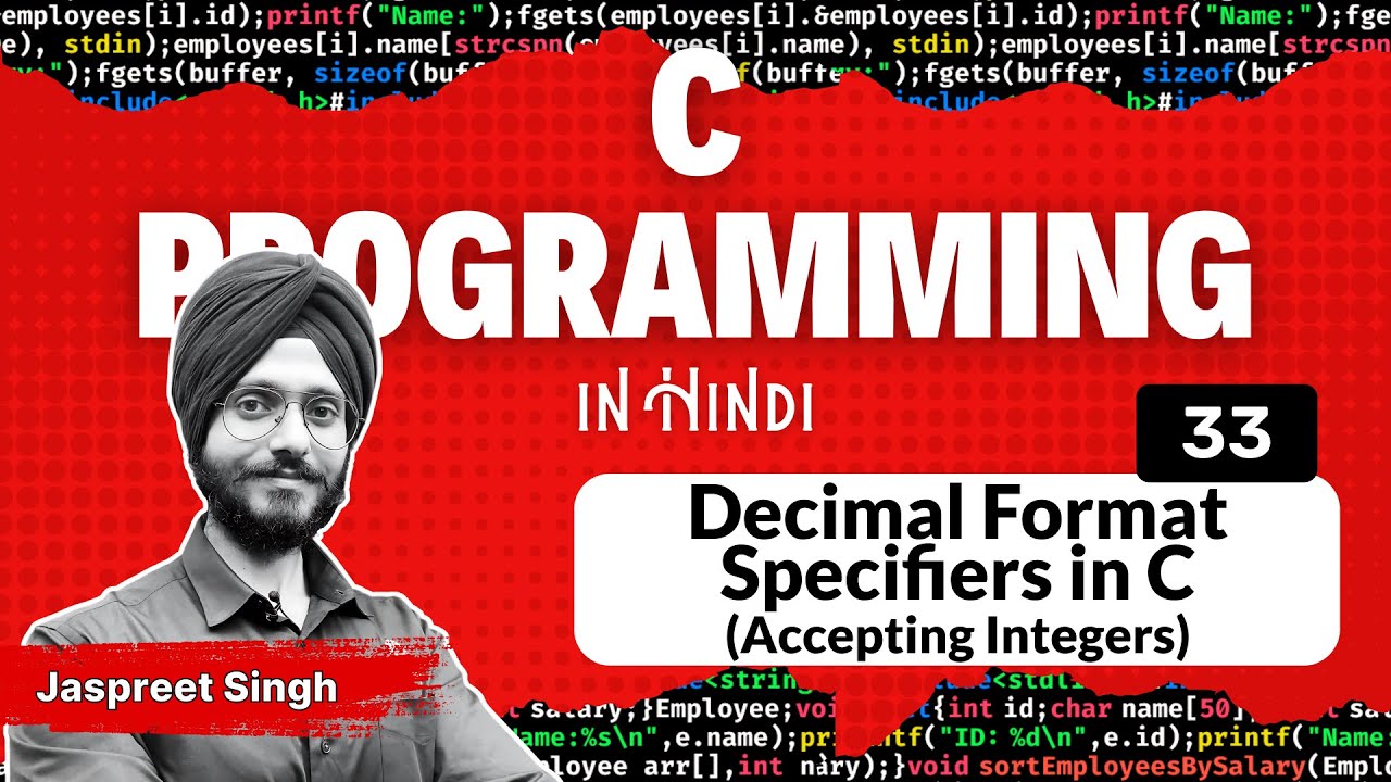 Decimal Format Specifiers (Accepting Integers)