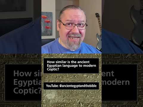 How similar is the ancient Egyptian language to modern Coptic? #ancientegypt #language