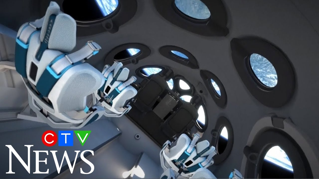 Commercial spaceship unveils interior cabin design