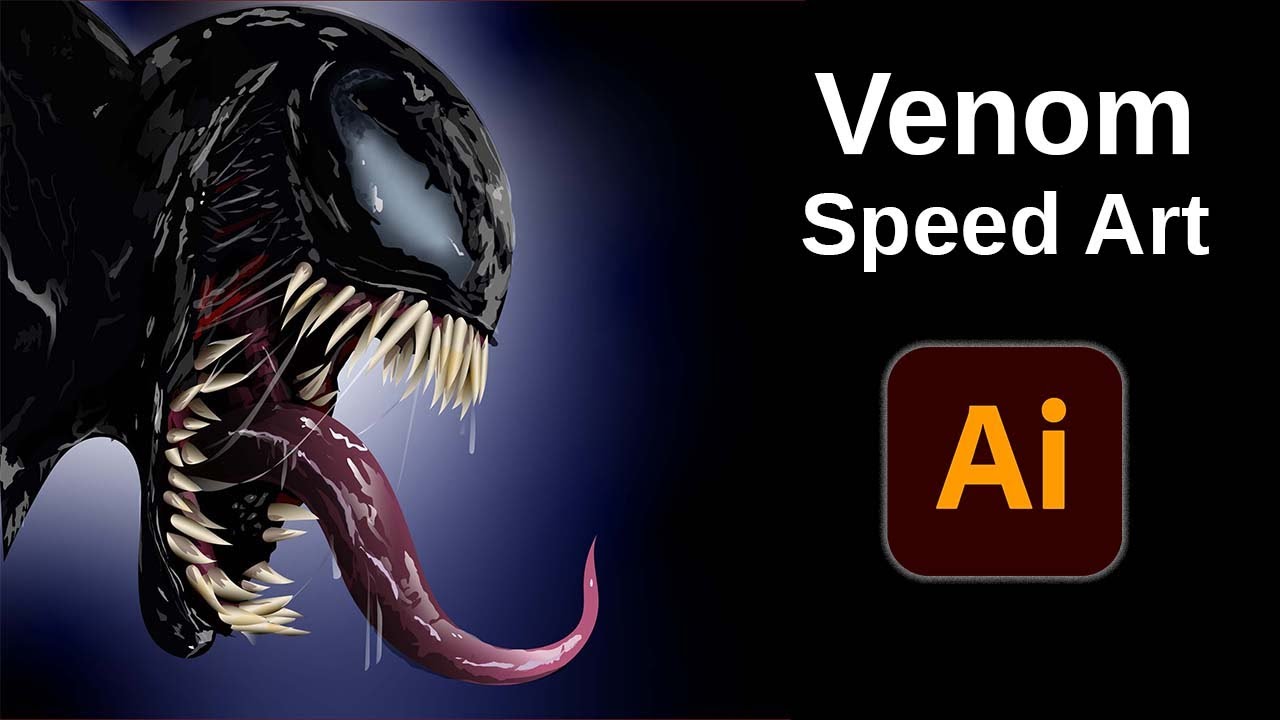 Venom Speed Art Vector on Illustrator