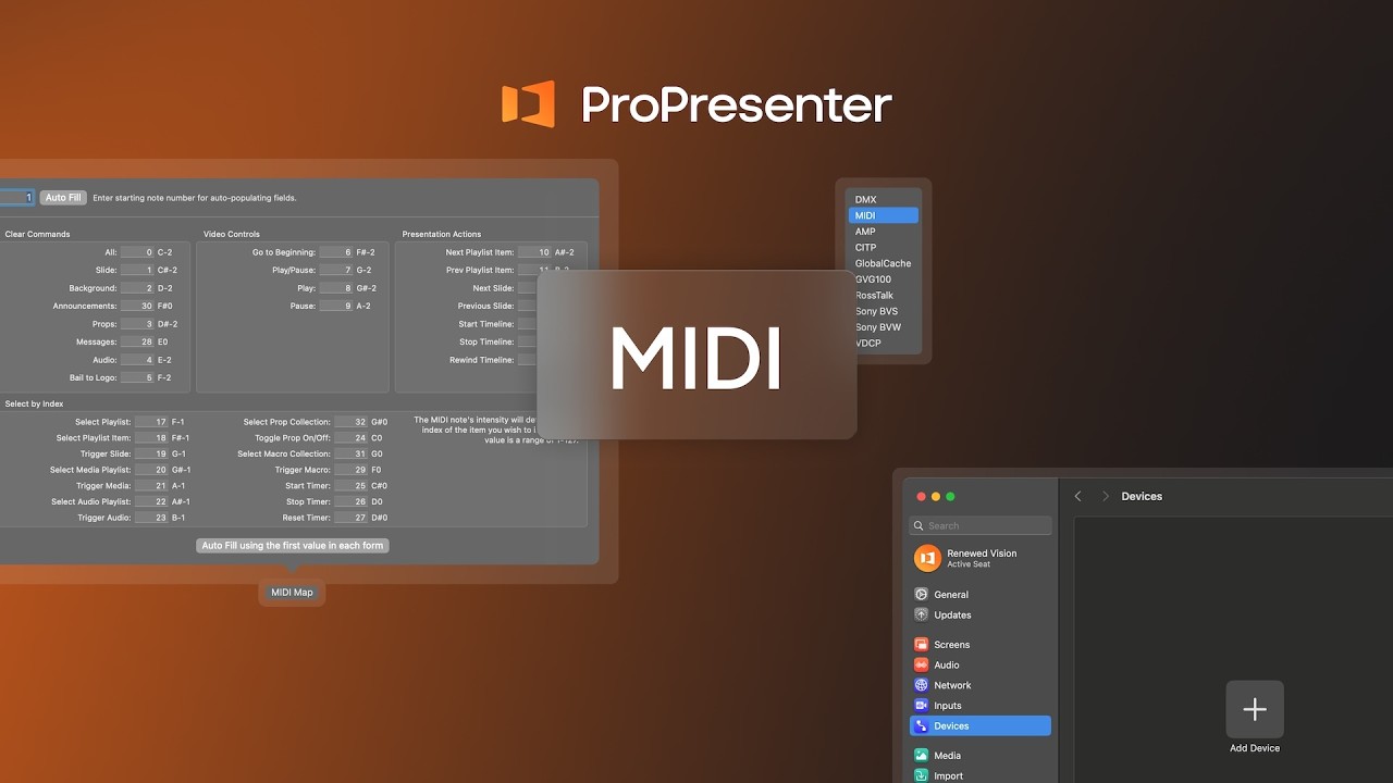 ProPresenter-  MIDI