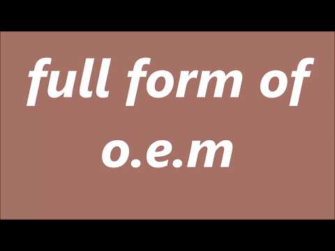 full form of oem