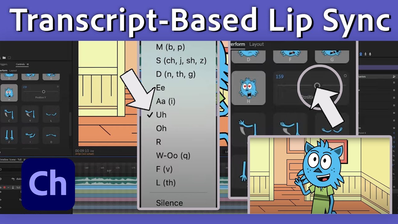 How to Use Transcript-Based Lip Sync in Adobe Character Animator | Adobe Video