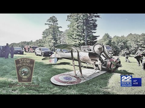 World War one era place crashes near American Heritage Museum in Stow