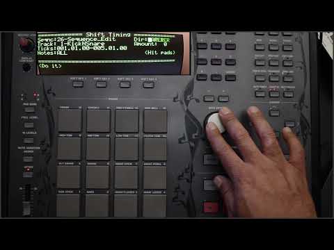 56. MPC3000 Video Manual Shifting The Timing of Many Notes