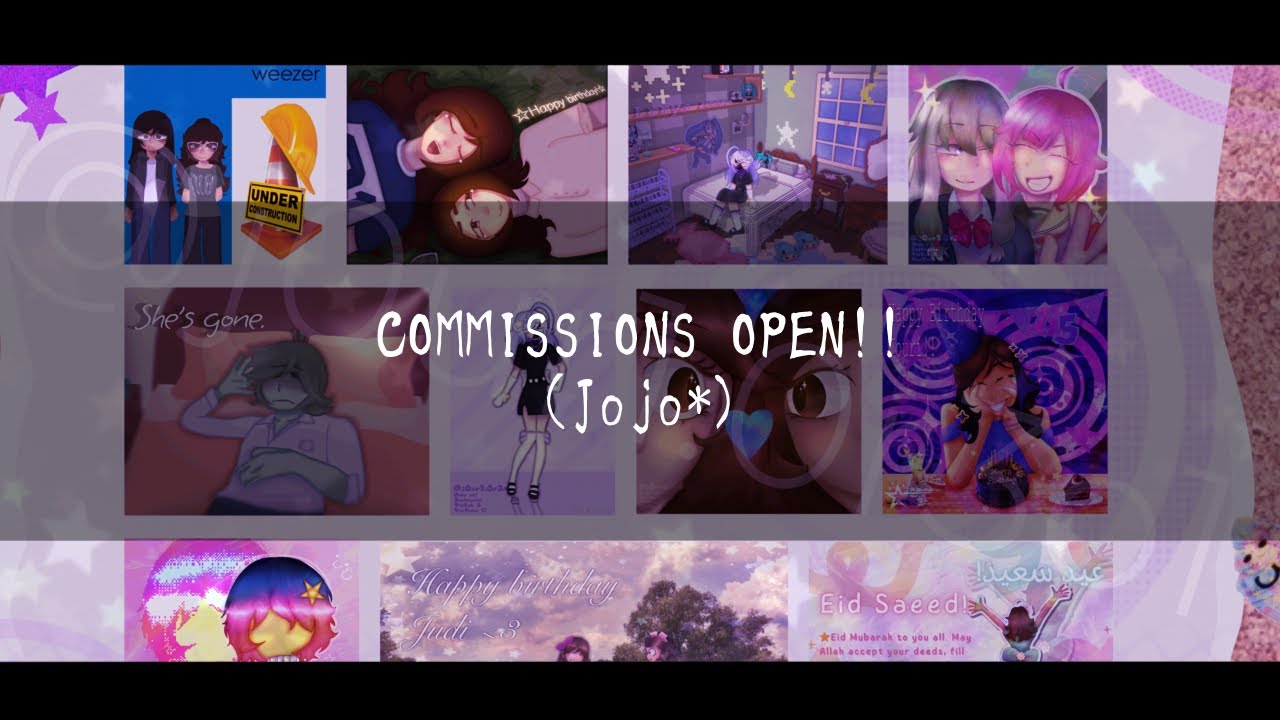 COMMISSIONS OPEN! Details from the last video I posted!! :3