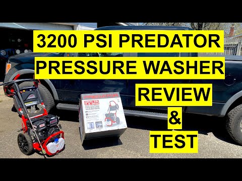 Harbor Freight Predator Pressure / Power Washer 3200 PSI 2.8 GPM Review & Test