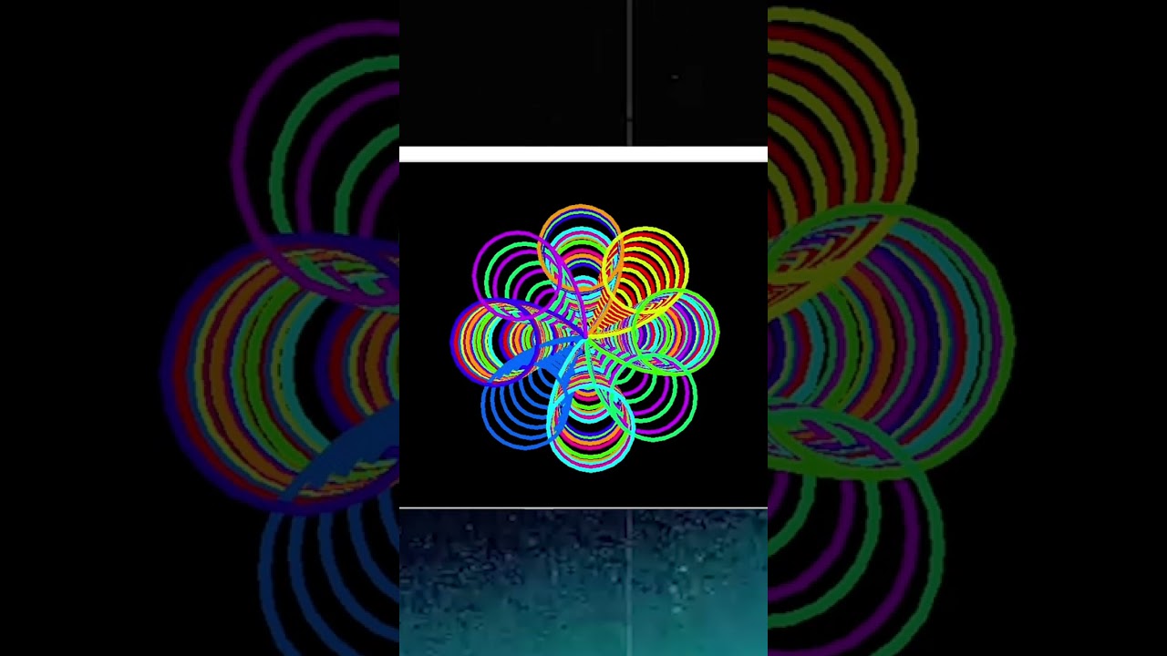 Python turtle graphics code-colorsys cool pattern