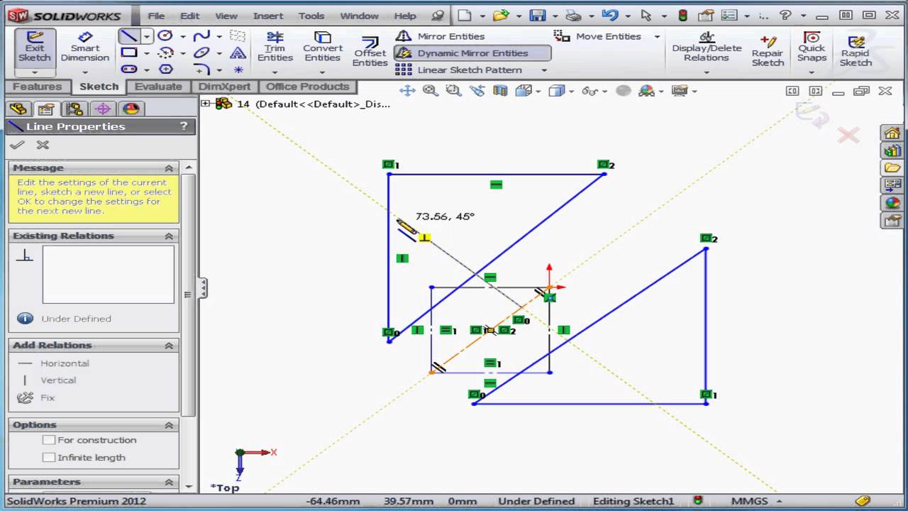 SolidWorks Tutorial - Lesson 14: Dynamic Mirror