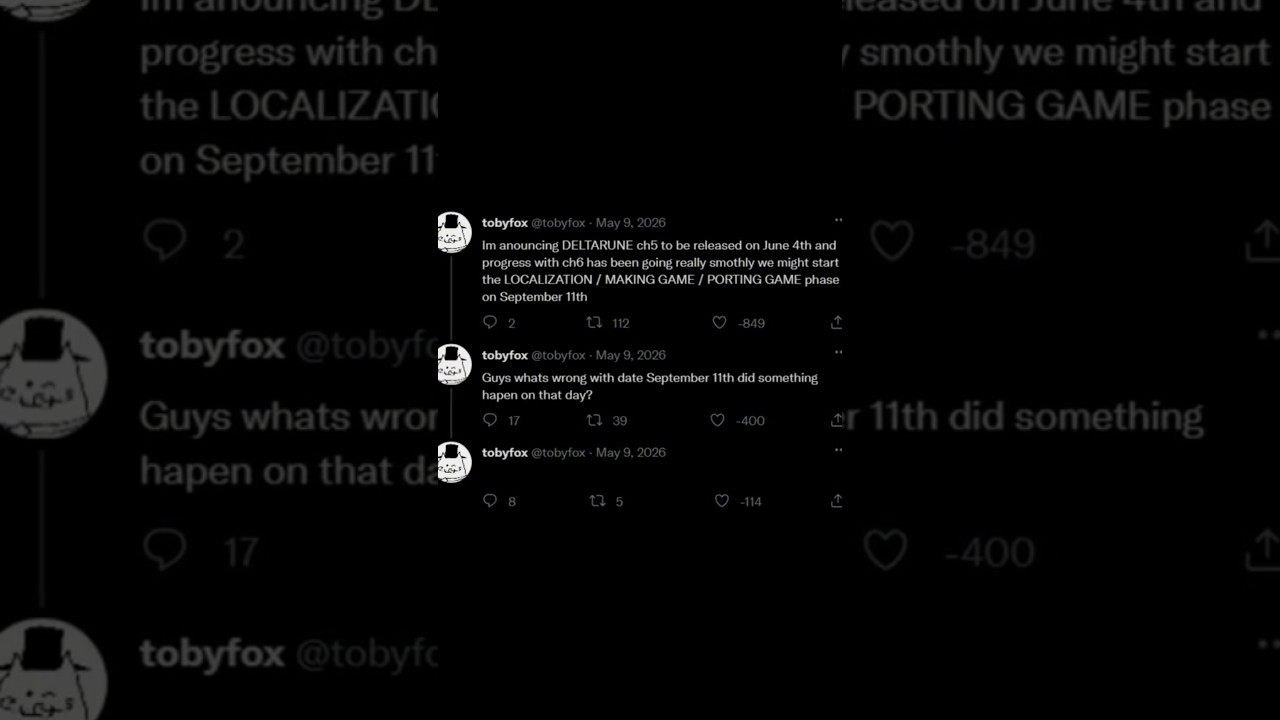 Toby Fox Just Realised...