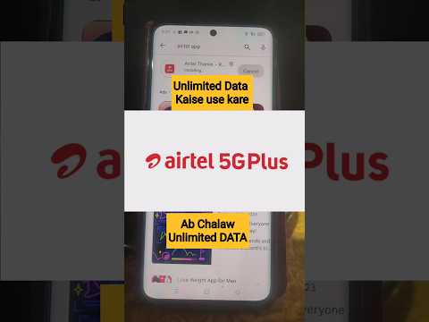 Airtel Unlimited data kaise use Kare | how to claim Airtel 5g unlimited data #viral #airtel #5g #5g
