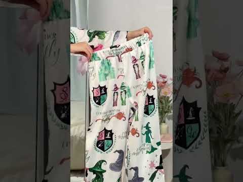 Wicked Musical Movie Satin Pajama Set For Women - SheShow.com #fashion #pajamas #ootd #wicked