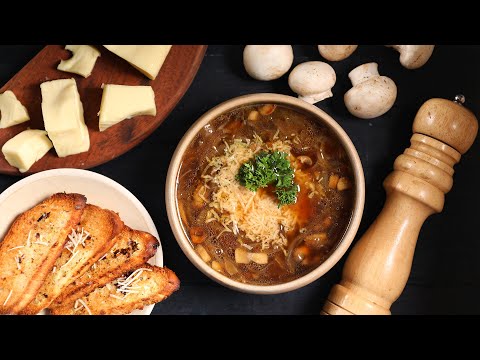 French Onion Mushroom Soup | Instant Soup | Best Healthy Soup Recipe | Bhumika