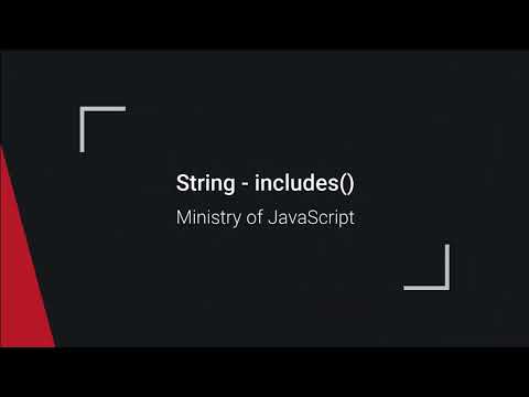 JavaScript String - includes()