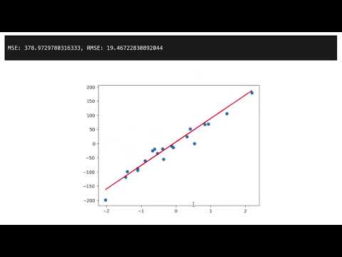 Linear regression example with Scikit-learn
