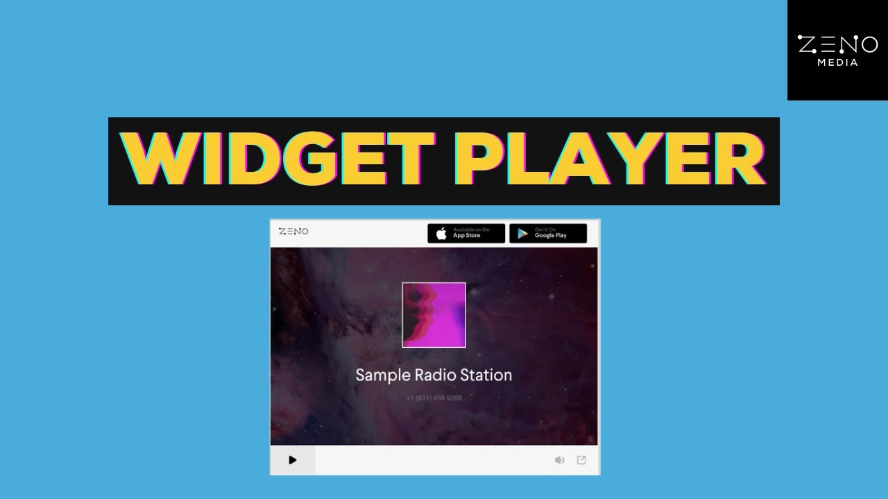 Widget Player: Easy setup in just seconds!