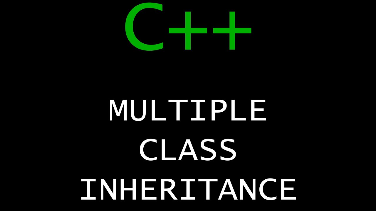 C++ Programming Tutorial 62 - Multiple Class Inheritance
