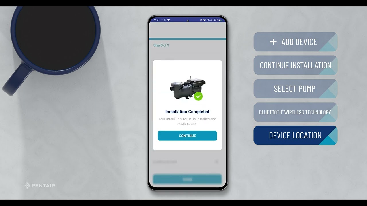 Pentair Pro App   IntelliFlo3® Install