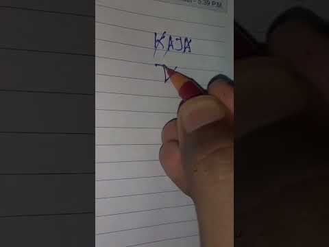 Logo name Kaja. comment your names! #logo #graphicdesigner #logoname #ytshorts #trending #viral