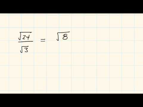 31. Root 24 divided by root 3