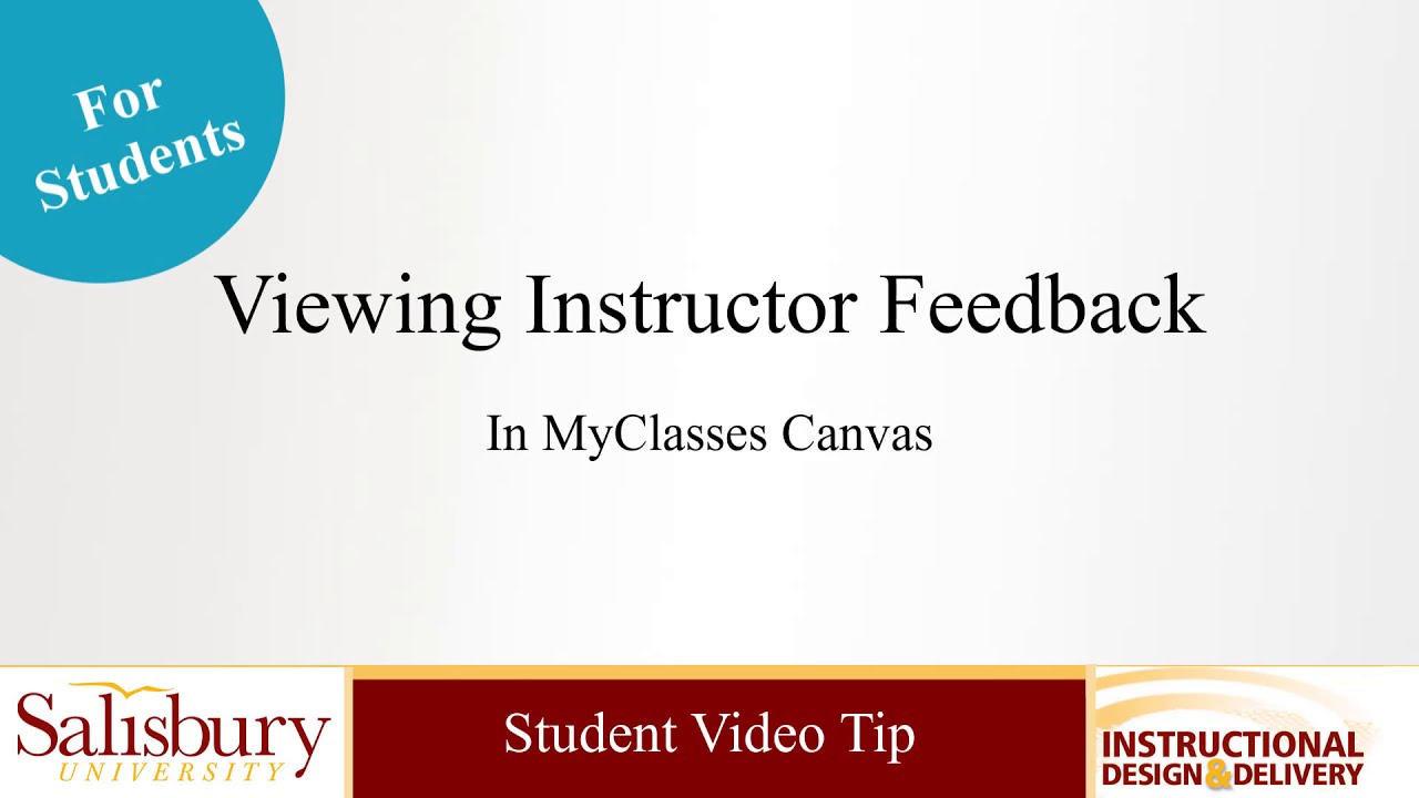 Viewing Instructor Feedback