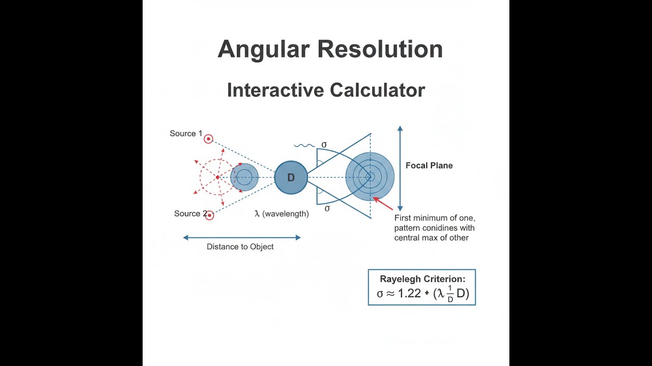 Angular Resolution Interactive Calculator - Instructions Video