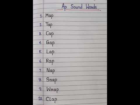 Ap Sound Words In English