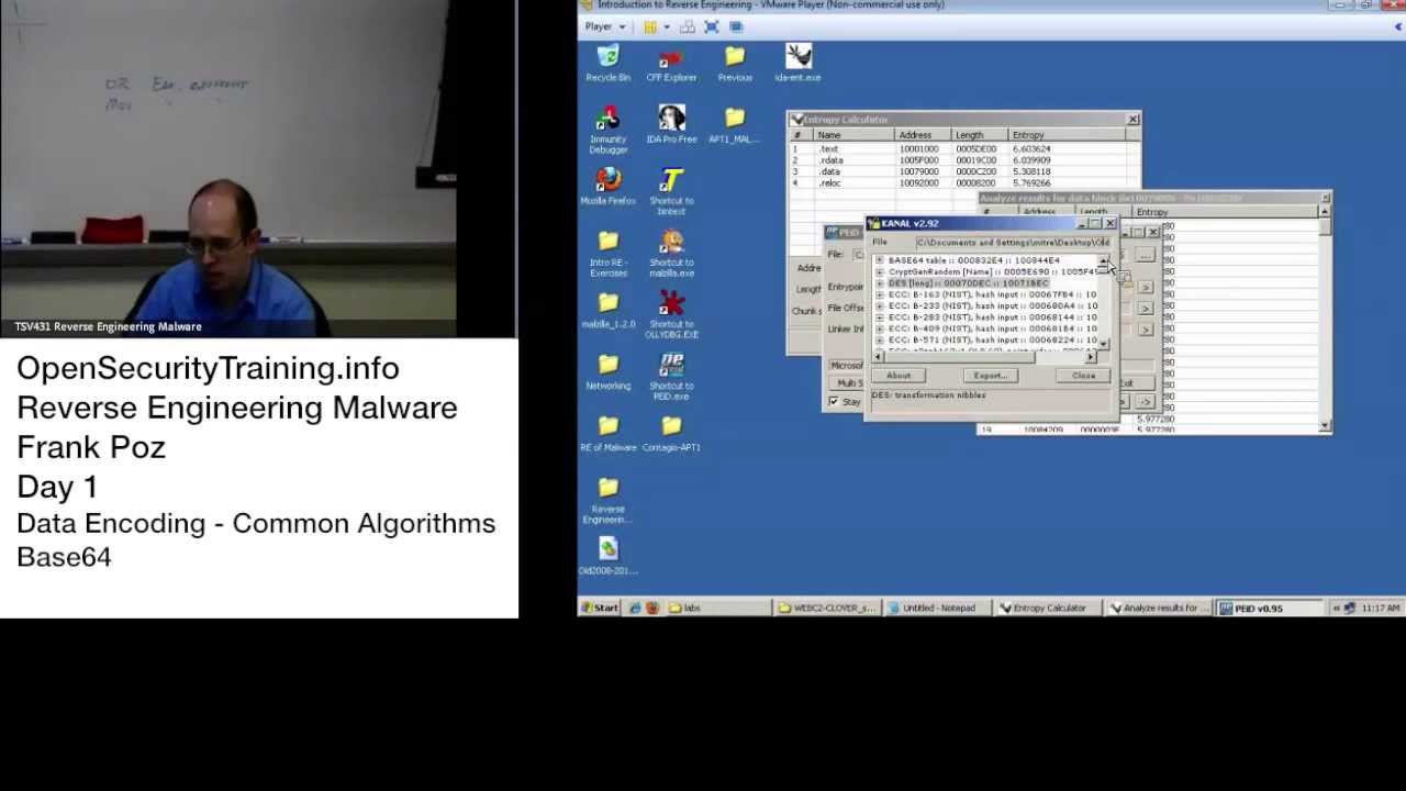 Reverse Engineering Malware Day 1 Part 11: Data Encoding - Common Algorithms - Base64