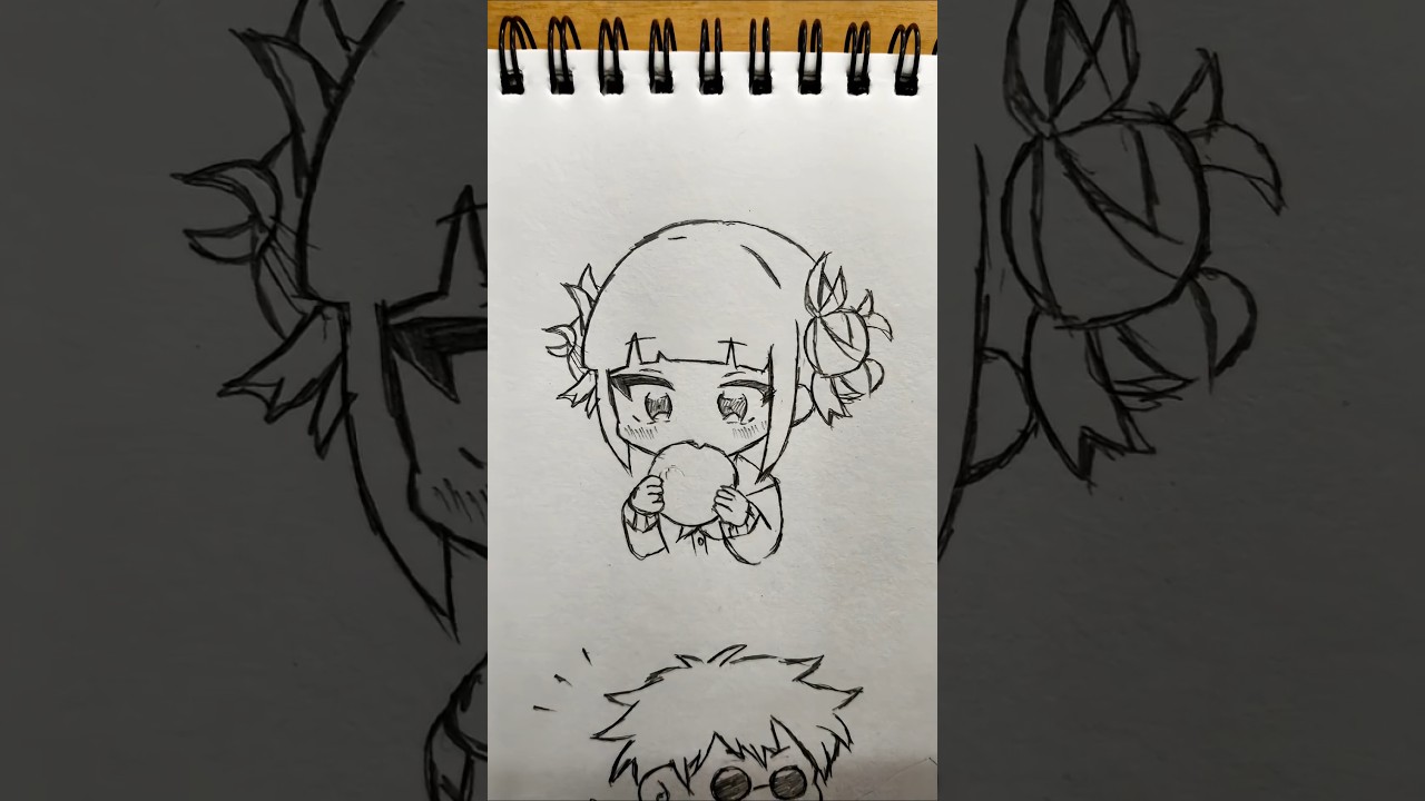 Himiko toga cute chibi drawing #illustration #art #anime #drawing #shorts #himikotoga