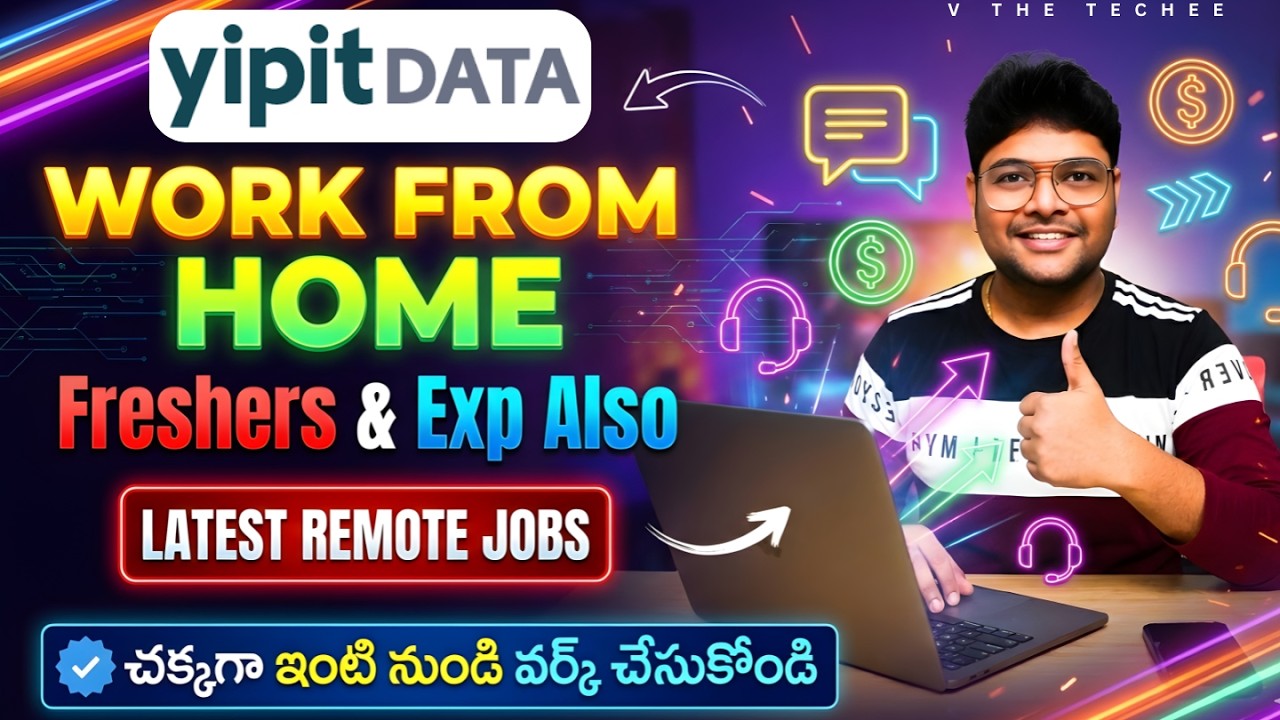 👌Permanent Work from Home jobs| Data Jobs | Latest Remote jobs from YipitData | V the Techee