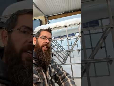 DIY Hay Feeder from a water tote from IBC Tank