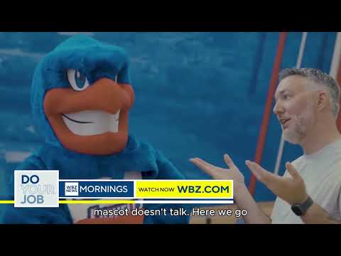 Rowdy had a BLAST Monday at WBZ TV hanging with the morning crew!