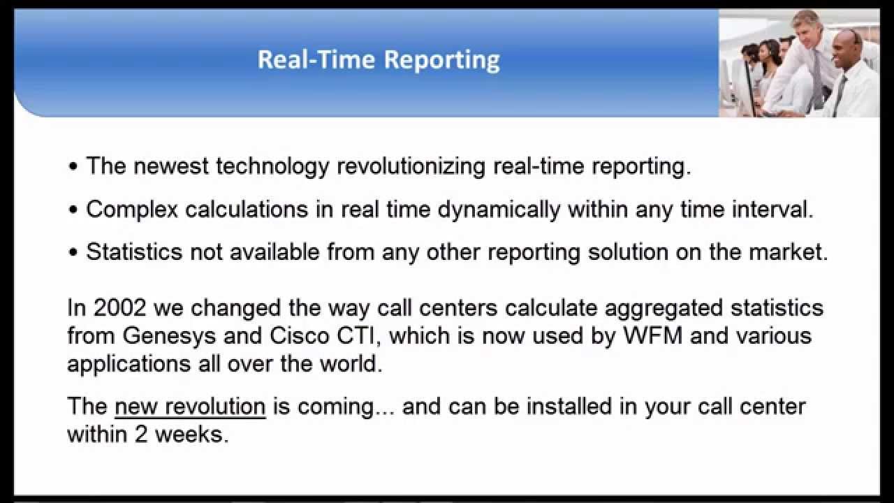 Real Time reporting