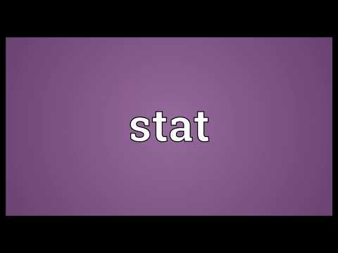Stat Meaning