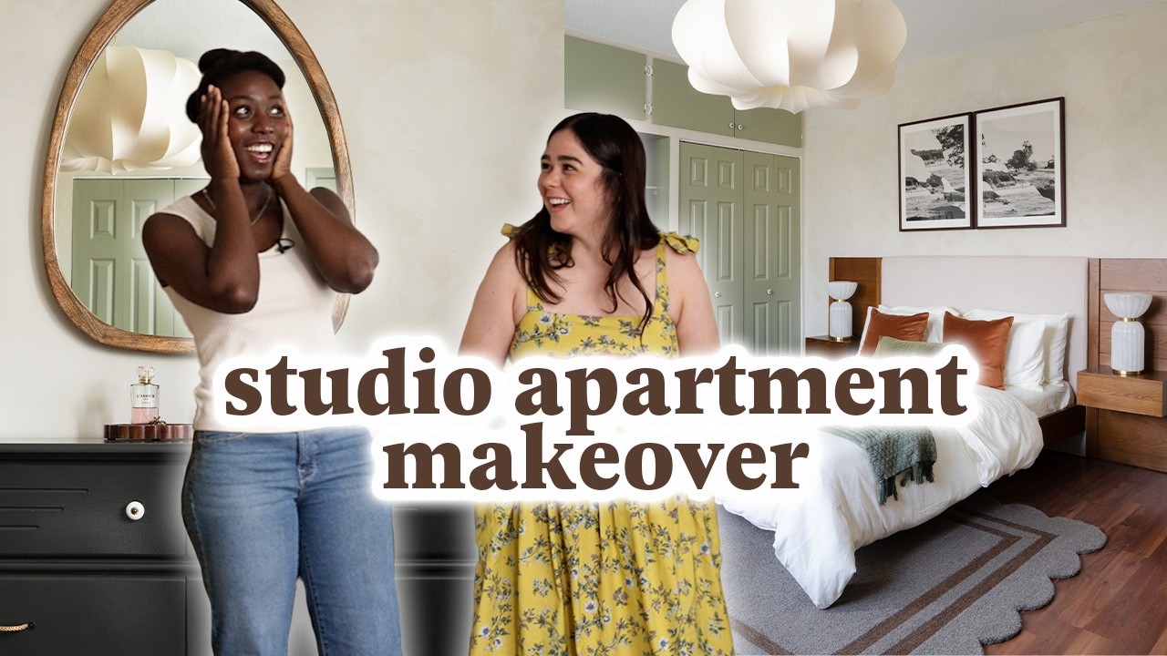 *196 sq ft* Organic Modern Studio Apartment Makeover