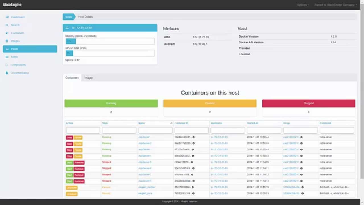 StackEngine Docker Control