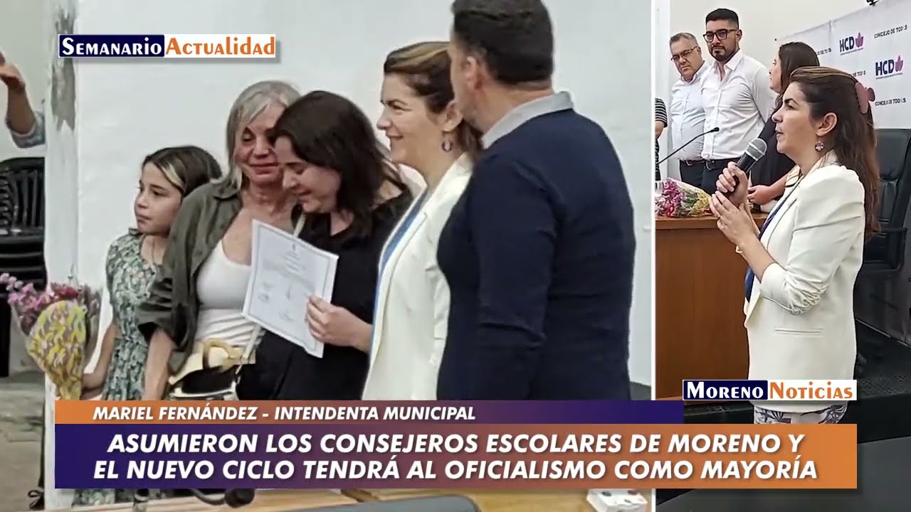 Asumieron los Consejeros Escolares de Moreno y el nuevo ciclo tendrá al ...