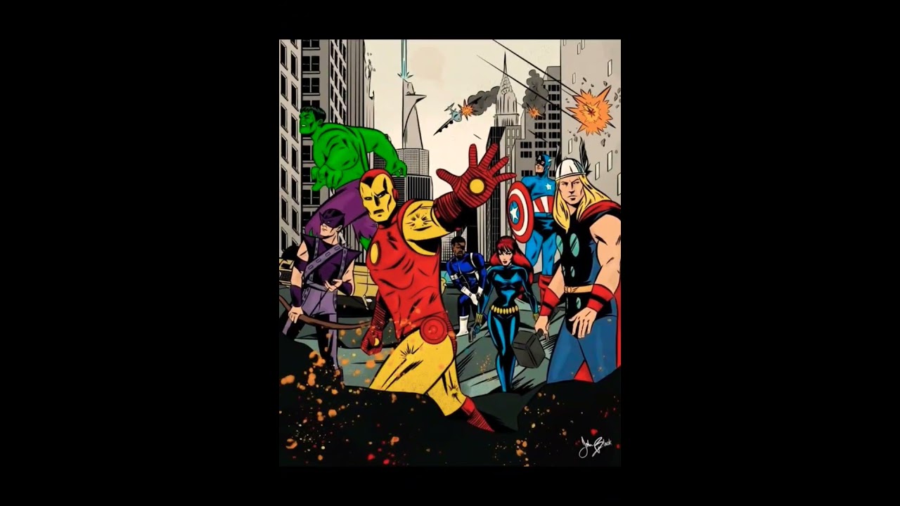 Marvel posters in comic style #marvel #comics #music