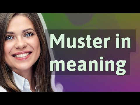 Muster in | meaning of Muster in