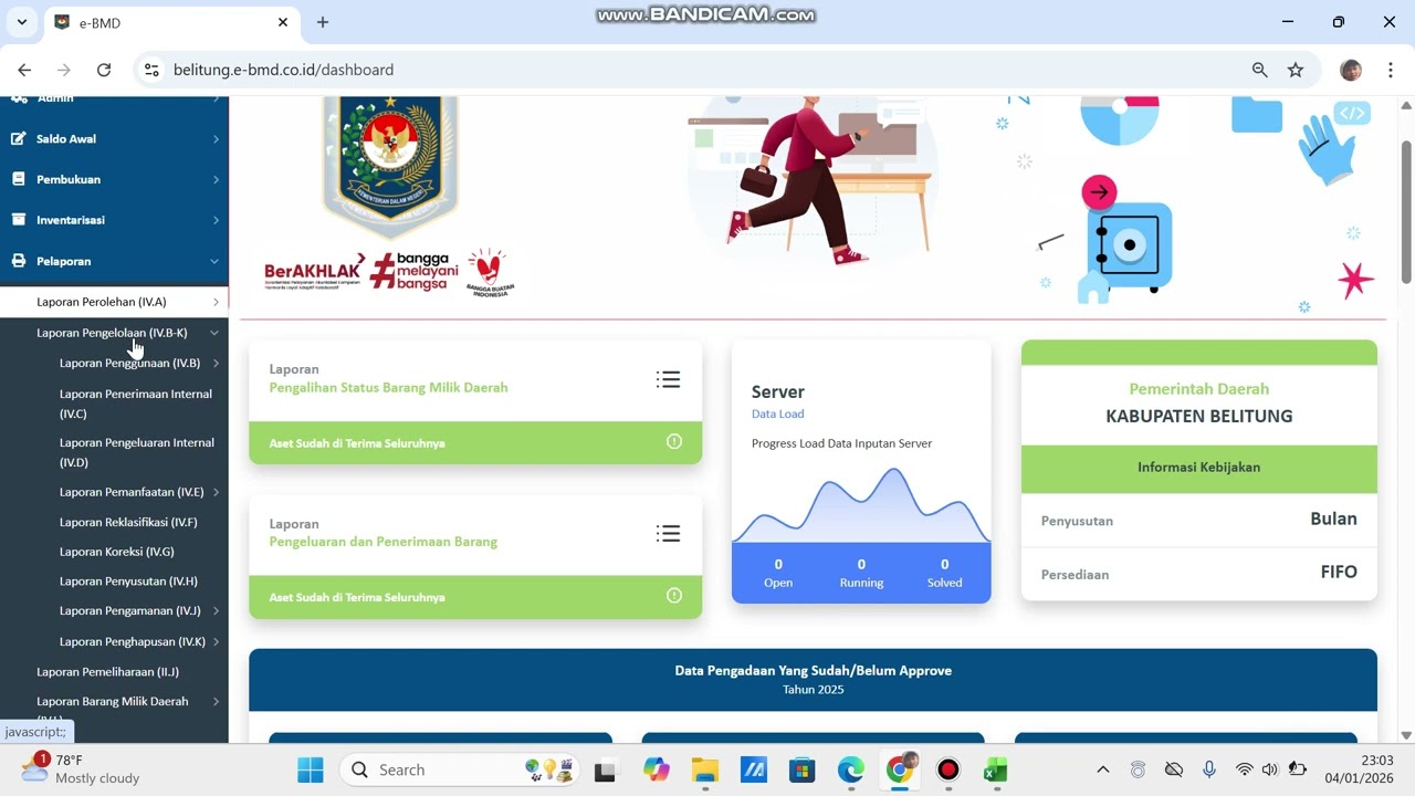 Video Buat Ba Rekon dan Kertas Kerja serta download Lampiran E-BMD Tahun 2025