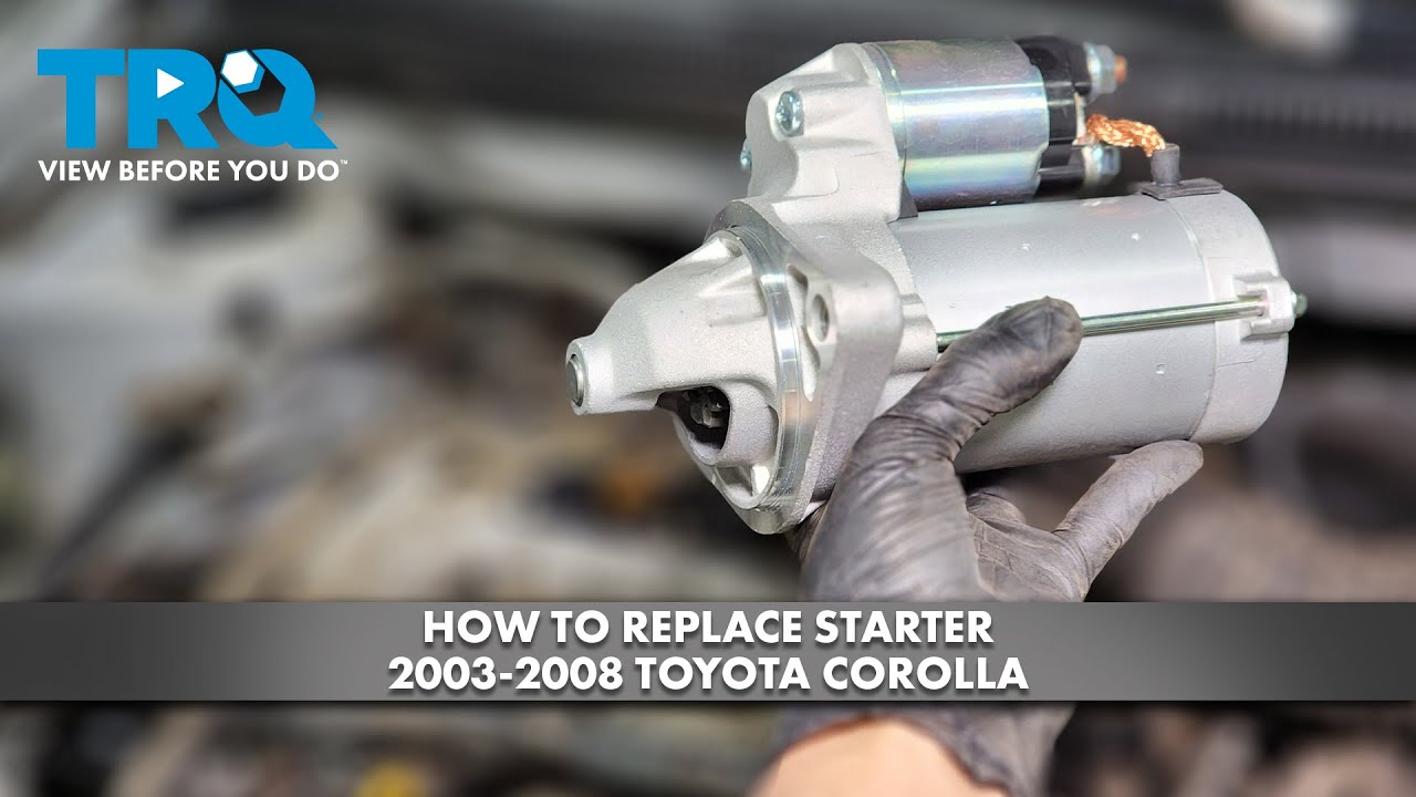 How to Replace Starter 2003-2008 Toyota Corolla