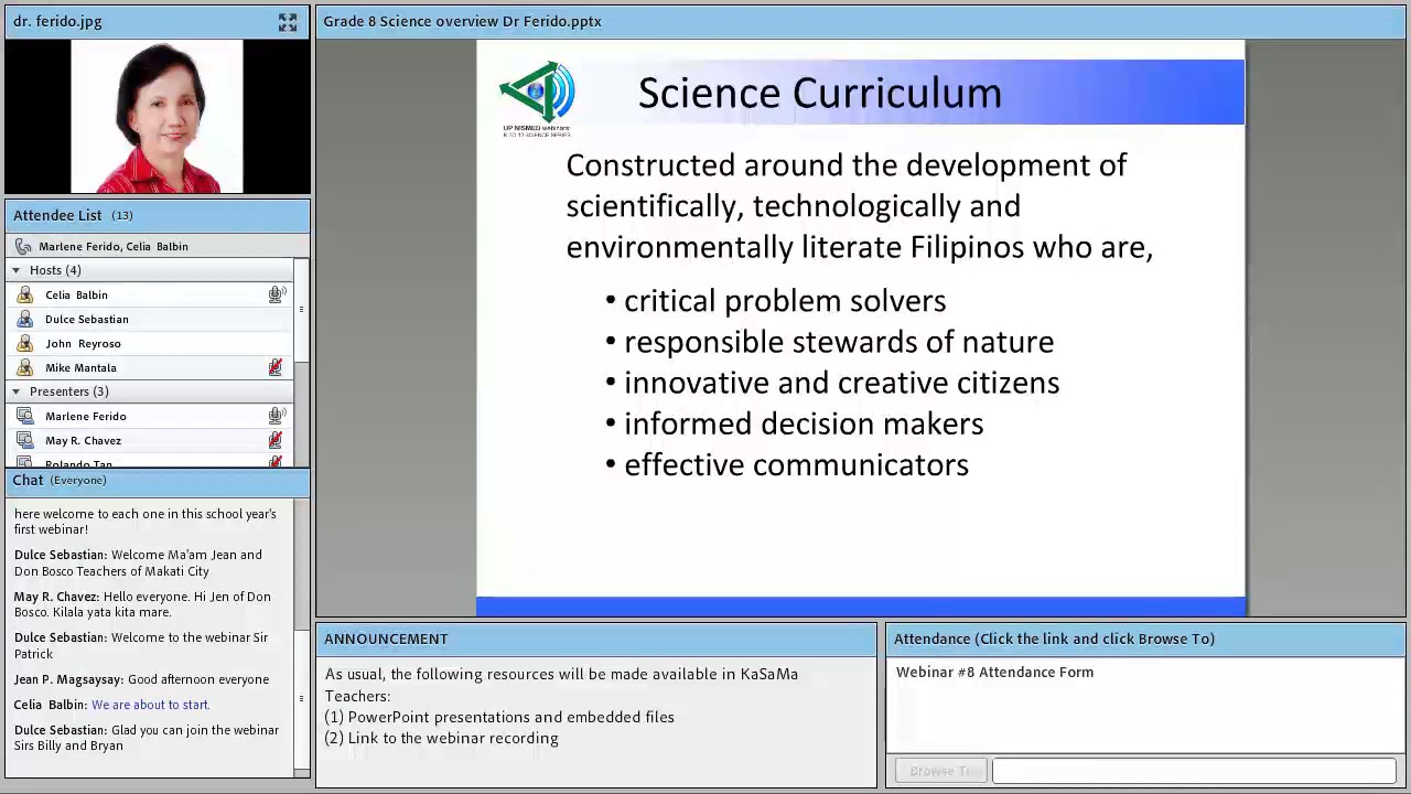 Webinar #8: Grade 8 Science Overview and Unit 1: Force, Motion, and Energy (Part 1)