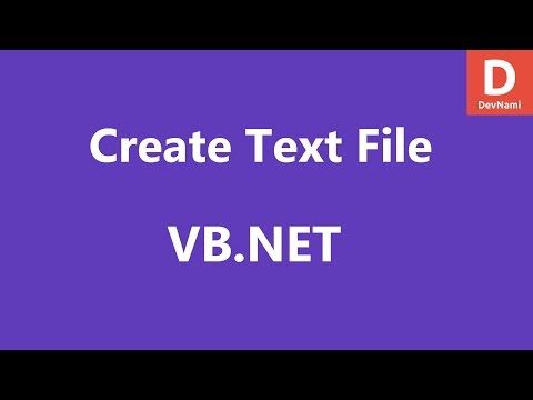 Learn VB Net Create Text File - Mind Luster