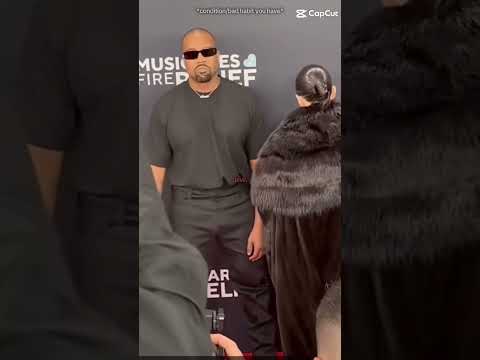 Kanye West & Bianca Censori 2025 Grammy's red carpet moment#shorts #trending #fashion #grammys #fyp