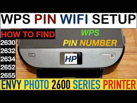 HP Envy Photo 2600 Series Printer WPS Pin, WPS WiFi SetUp.